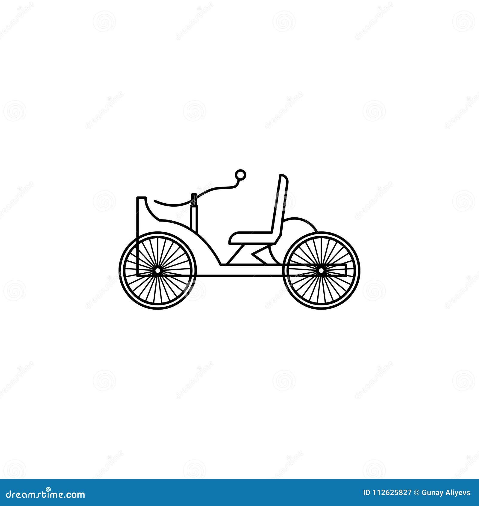 The First Car Icon. Element of Generation Icon for Mobile Concept and ...