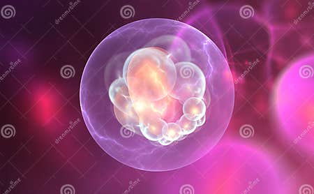 First cell, origin of life stock illustration. Illustration of natural ...