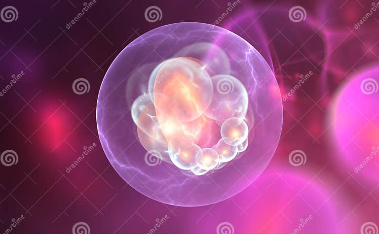 First cell, origin of life stock illustration. Illustration of natural ...