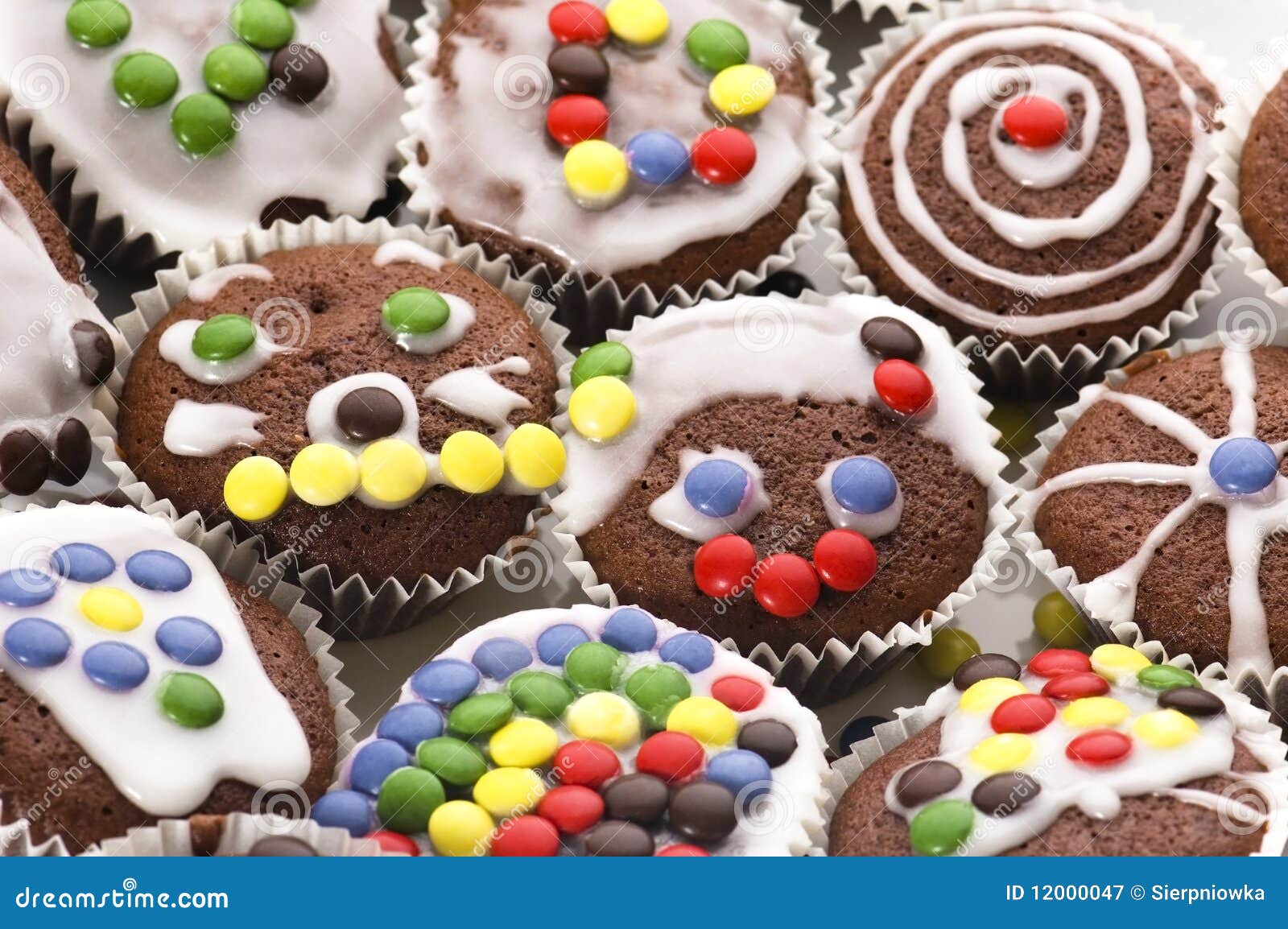 First chocolate muffins stock image. Image of create - 12000047