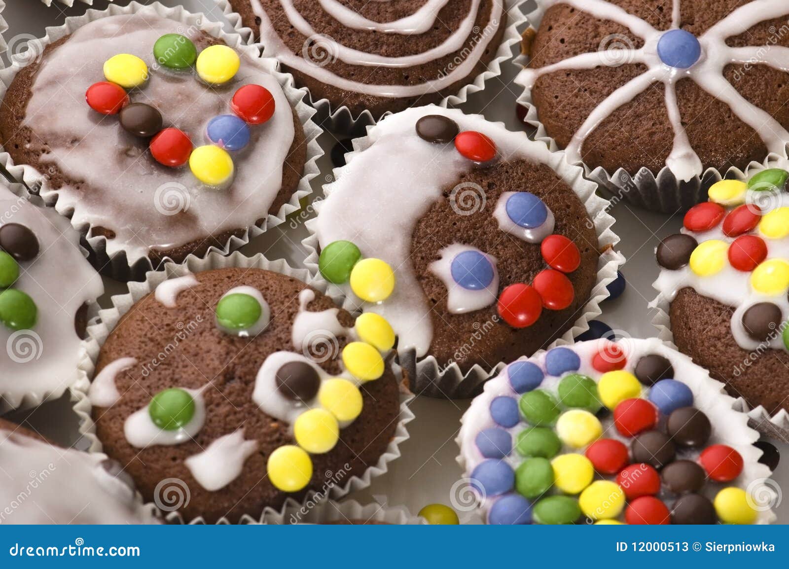 First chocolate muffins stock image. Image of childhood - 12000513