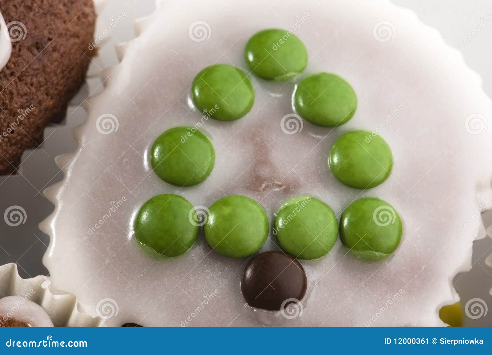 First Chocolate Muffins. Christmas Tree Stock Image - Image of calorie ...