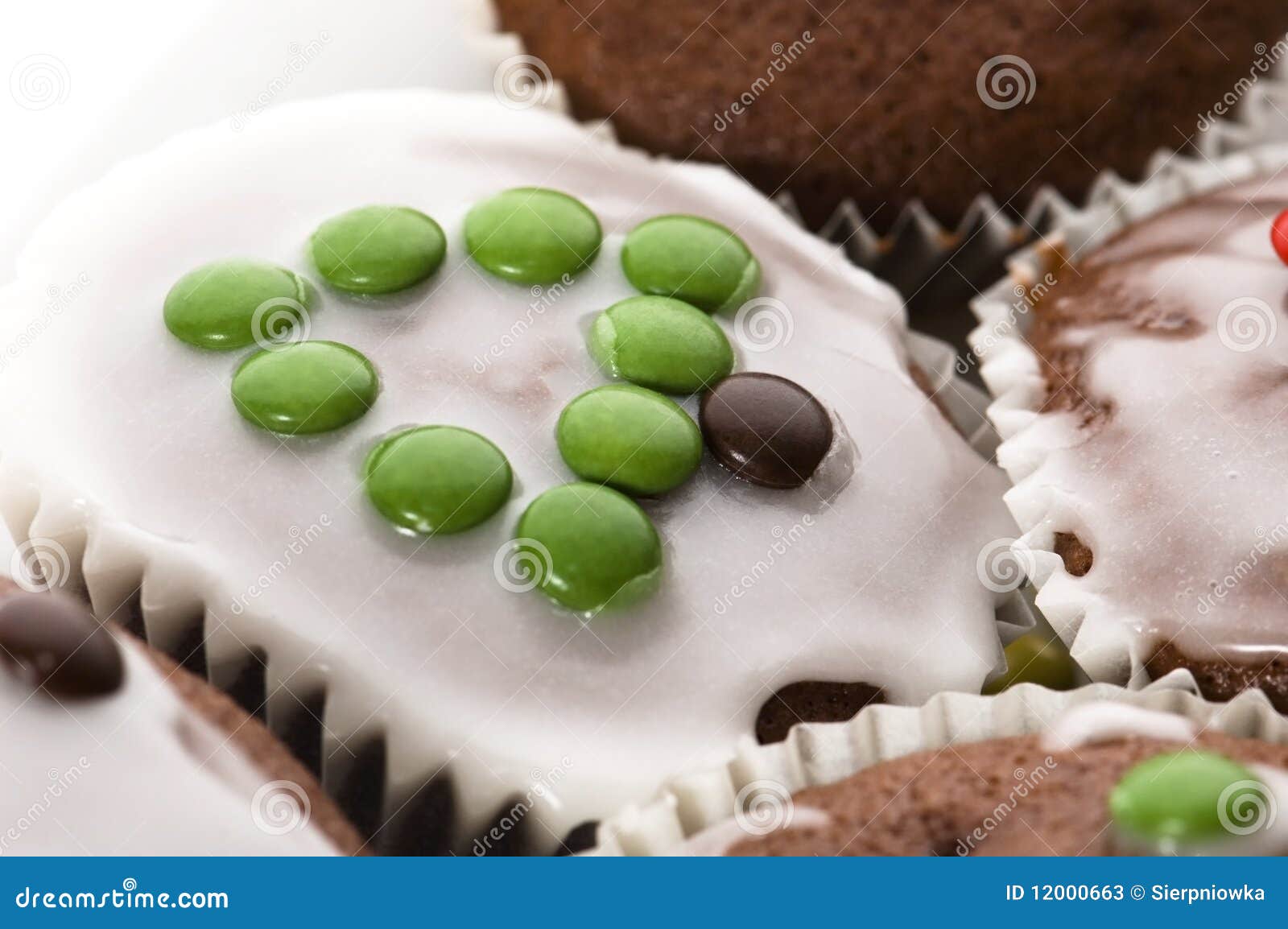 First Chocolate Muffins. Christmas Tree Stock Image - Image of ...