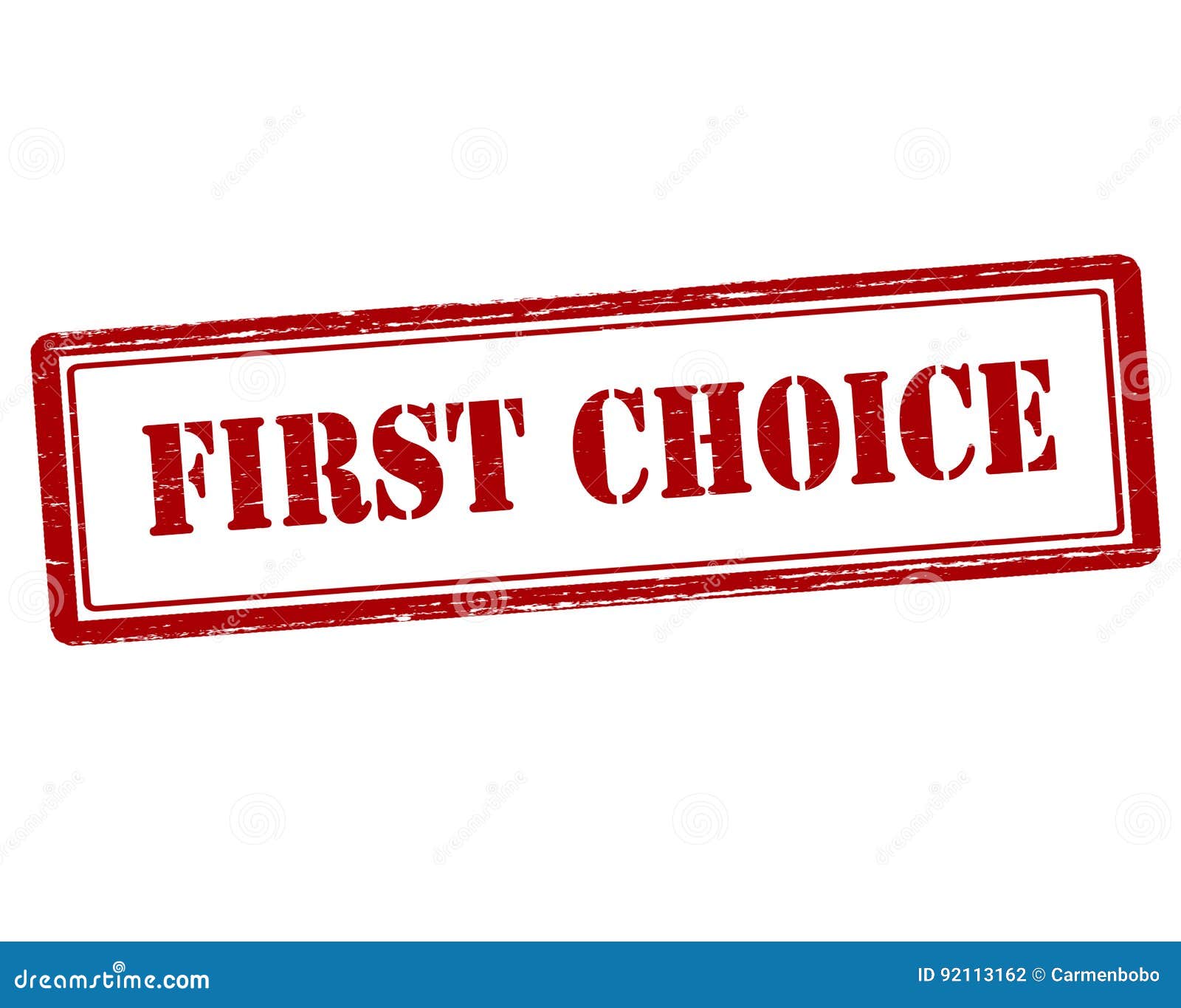 First choice stock illustration. Illustration of rubber - 92113162