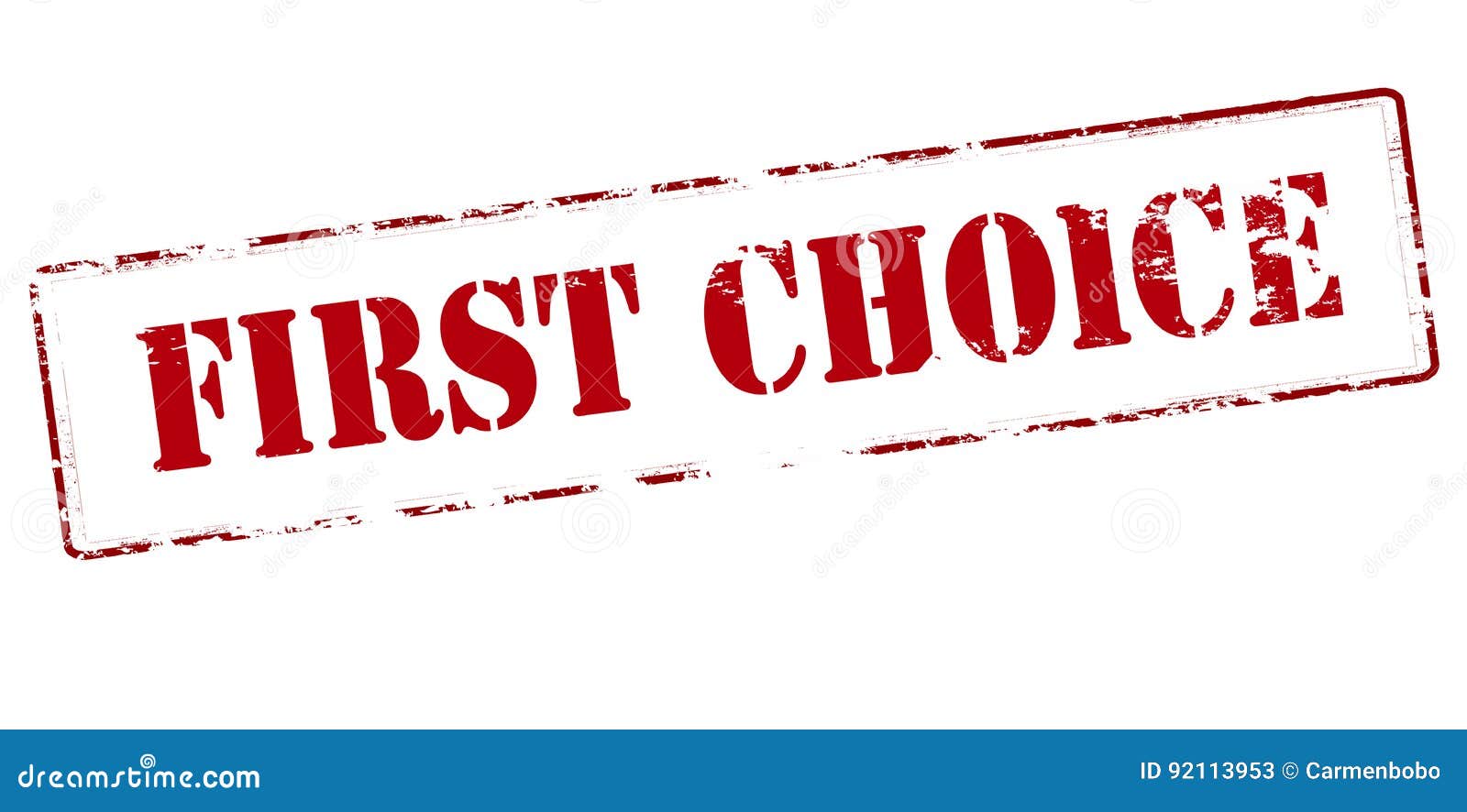 First choice stock illustration. Illustration of prime - 92113953