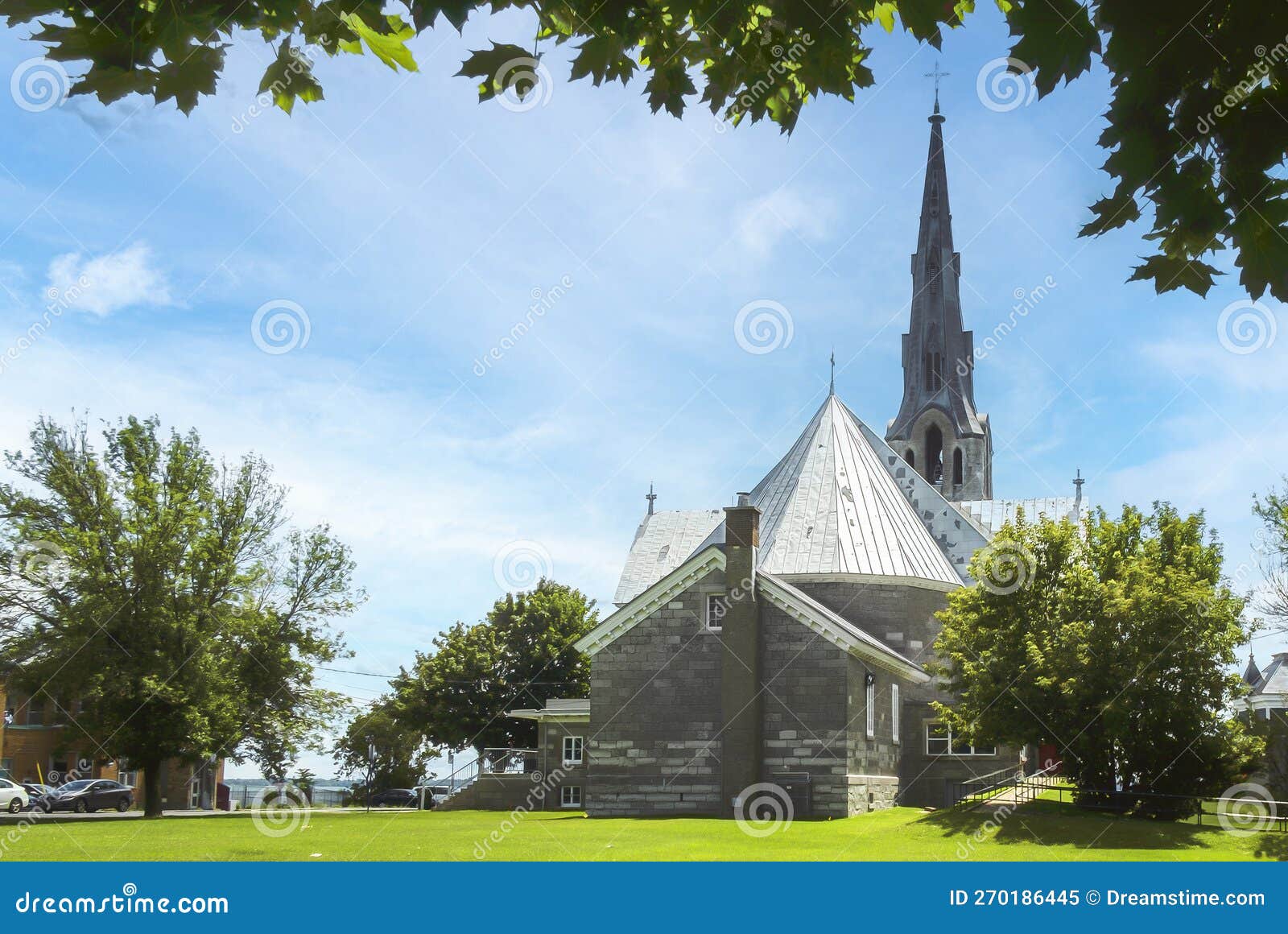 Back of the Saint-Joachim De Pointe-Claire Church a Roman Catholic ...
