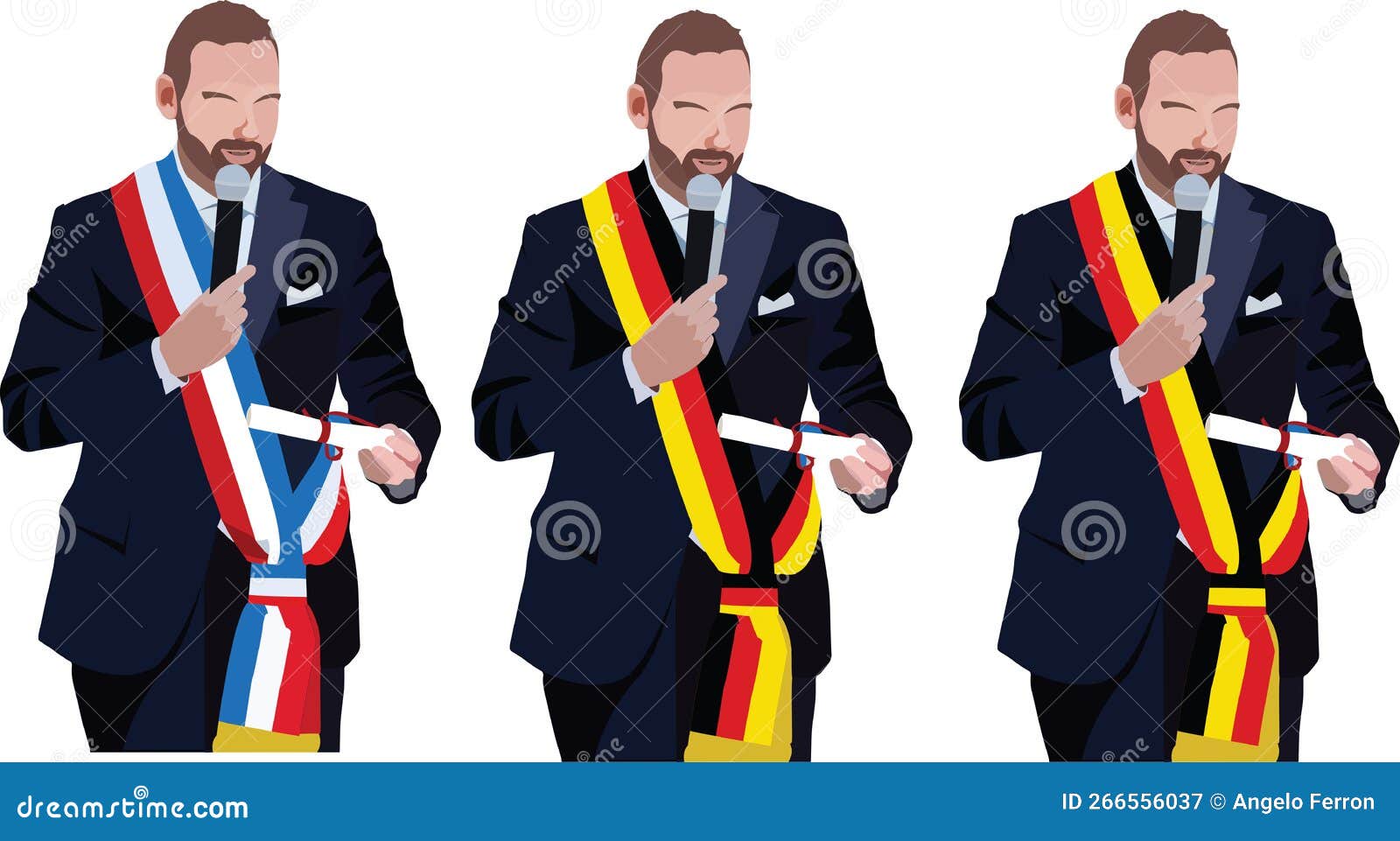 First Citizen Mayor with Certificate Delivery Band- Stock Vector ...