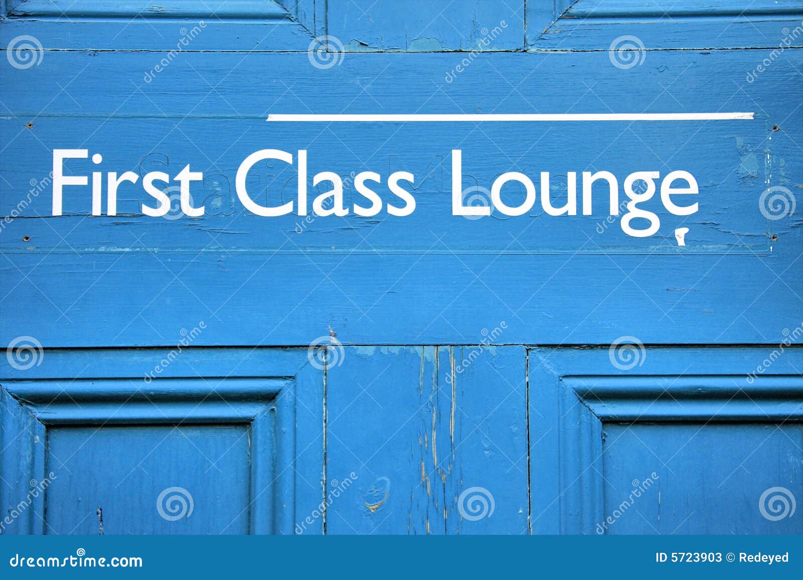 First Class stock image. Image of sign, lounge, painted - 5723903