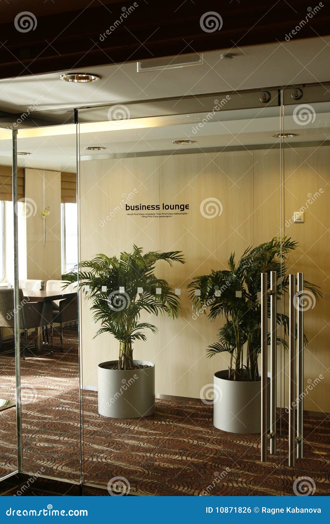 First Class Business Lounge Area in the Airport Stock Photo - Image of ...
