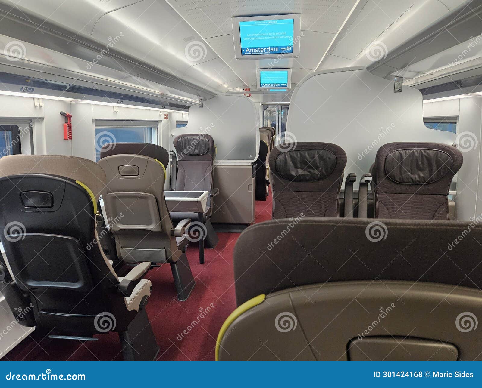 First Class on the Eurostar Editorial Stock Photo - Image of belgium ...