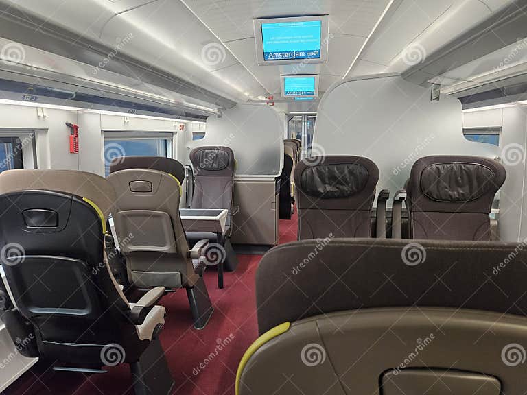 First Class on the Eurostar Editorial Stock Photo - Image of belgium ...