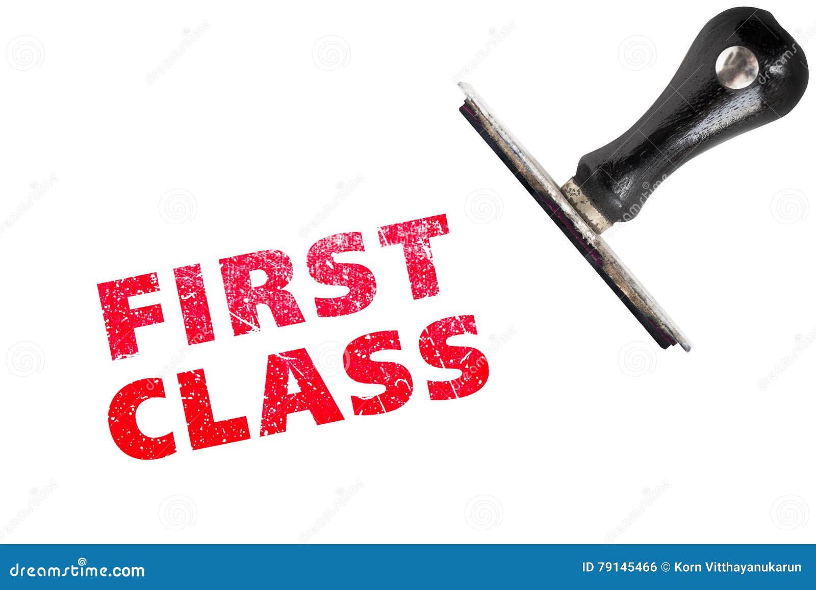 First Class Rubber Stamps stock photo. Image of sign - 79145466