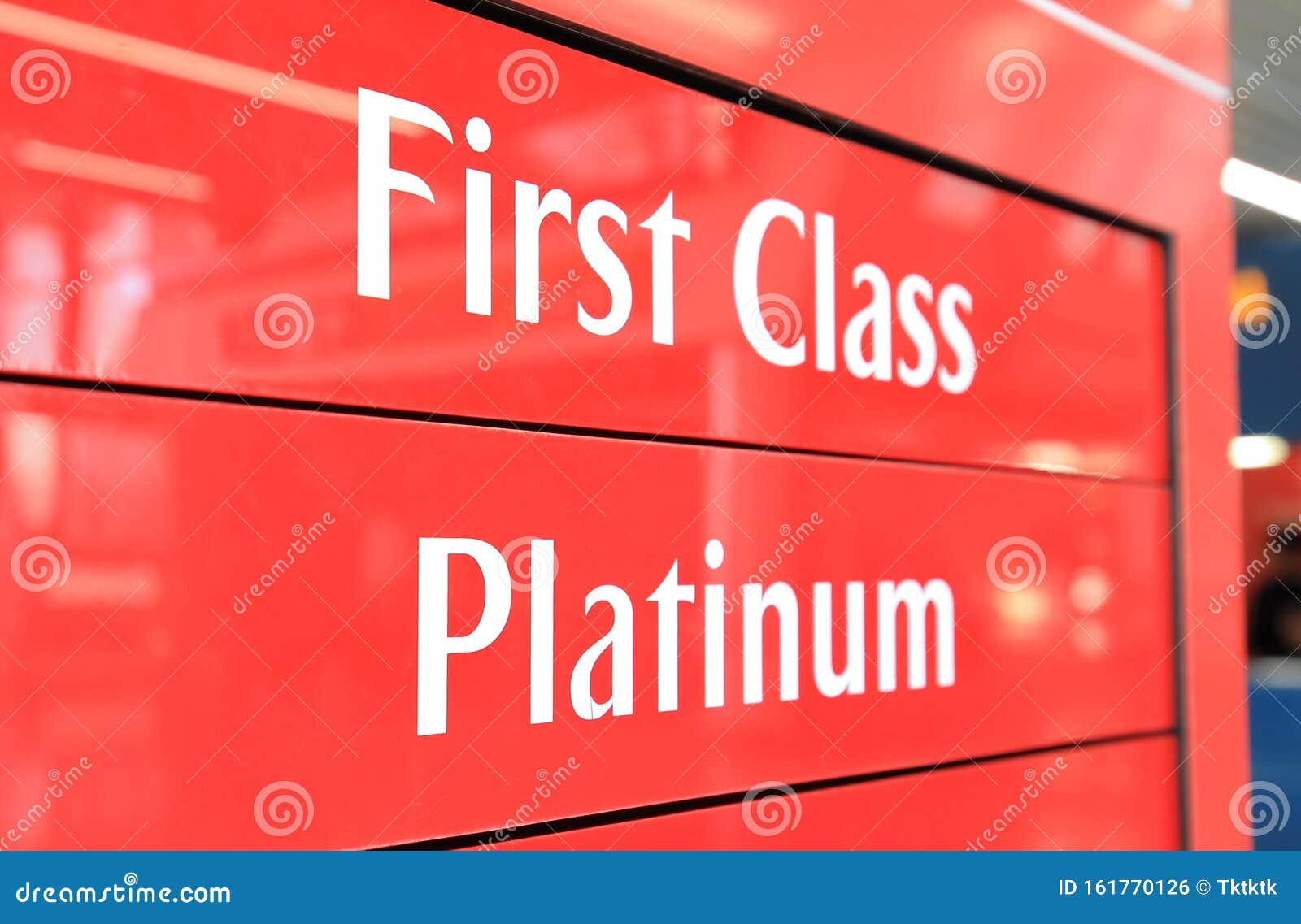 First Class Sign Check in Airport Stock Photo - Image of aviation ...