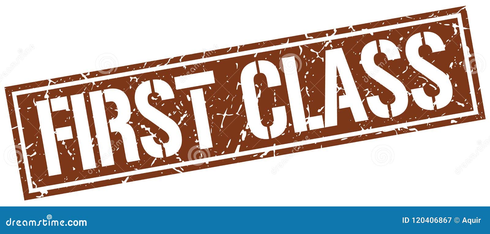 First class stamp stock vector. Illustration of vector - 120406867