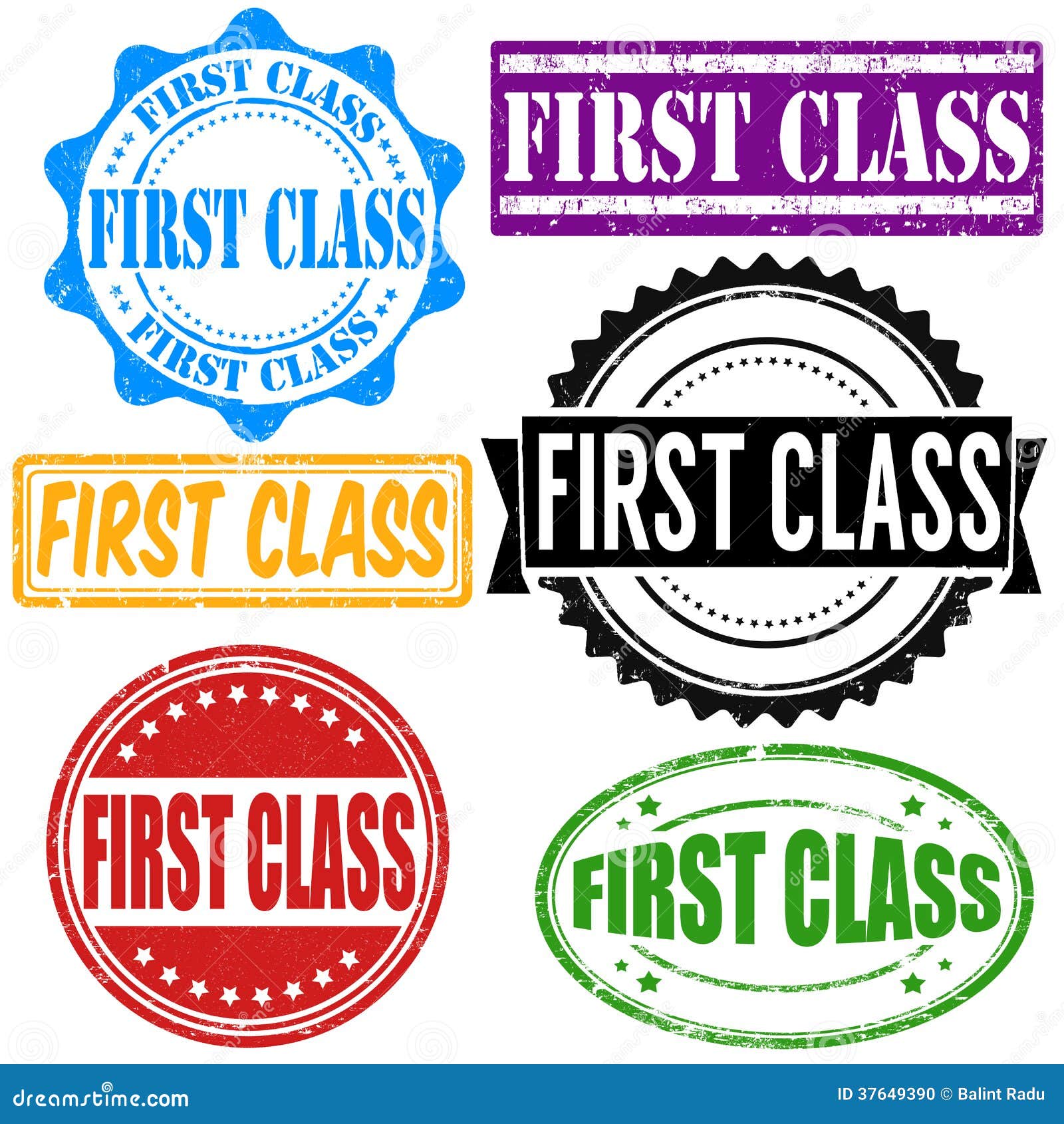 First class stamp set stock vector. Illustration of rubber - 37649390