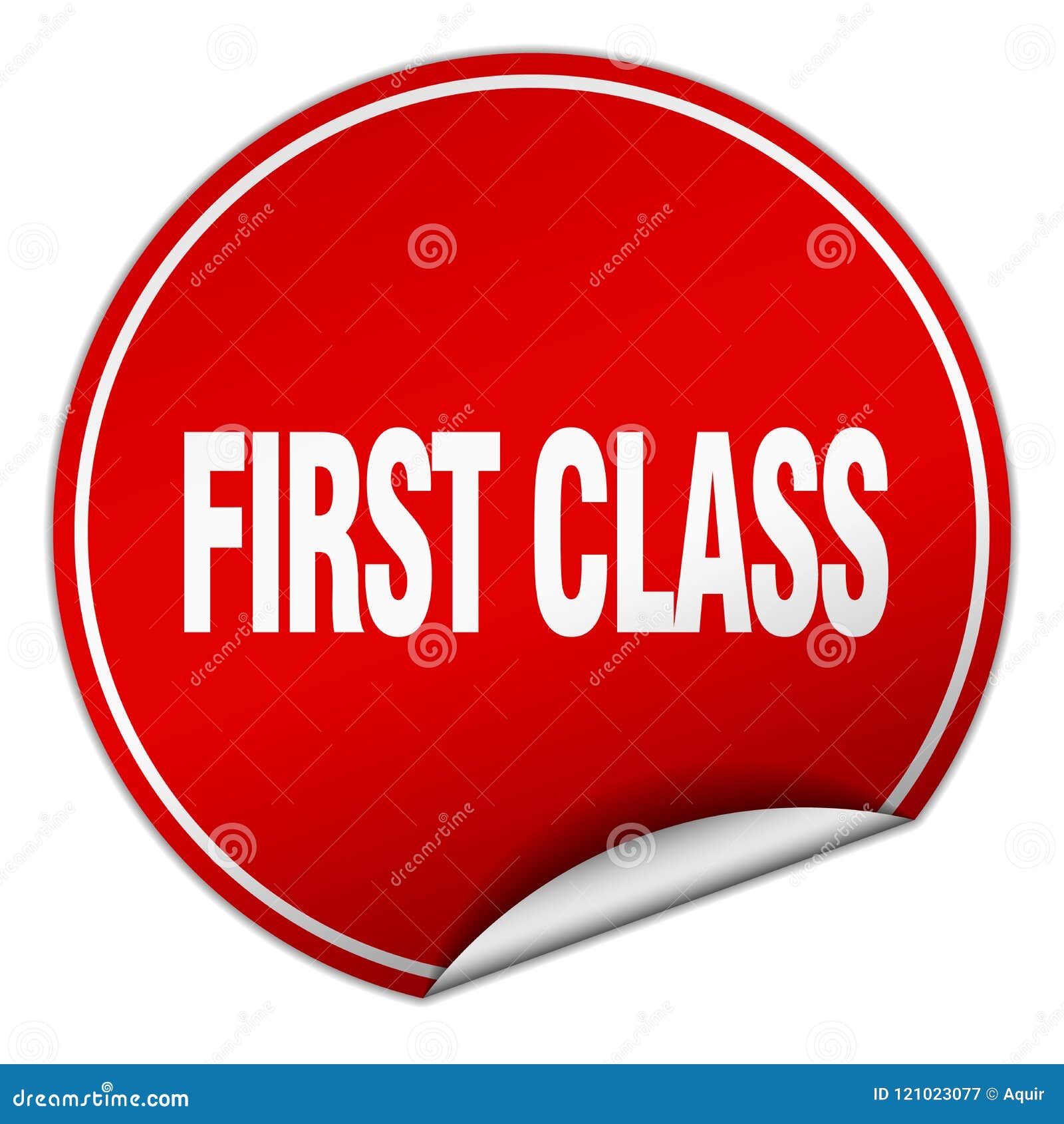 First class sticker stock vector. Illustration of seal - 121023077