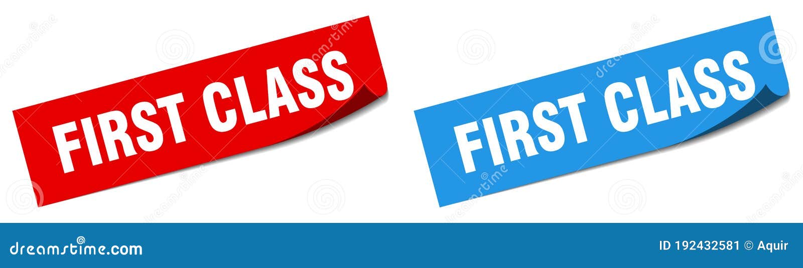 First Class Sticker. First Class Sign Set Stock Vector - Illustration ...