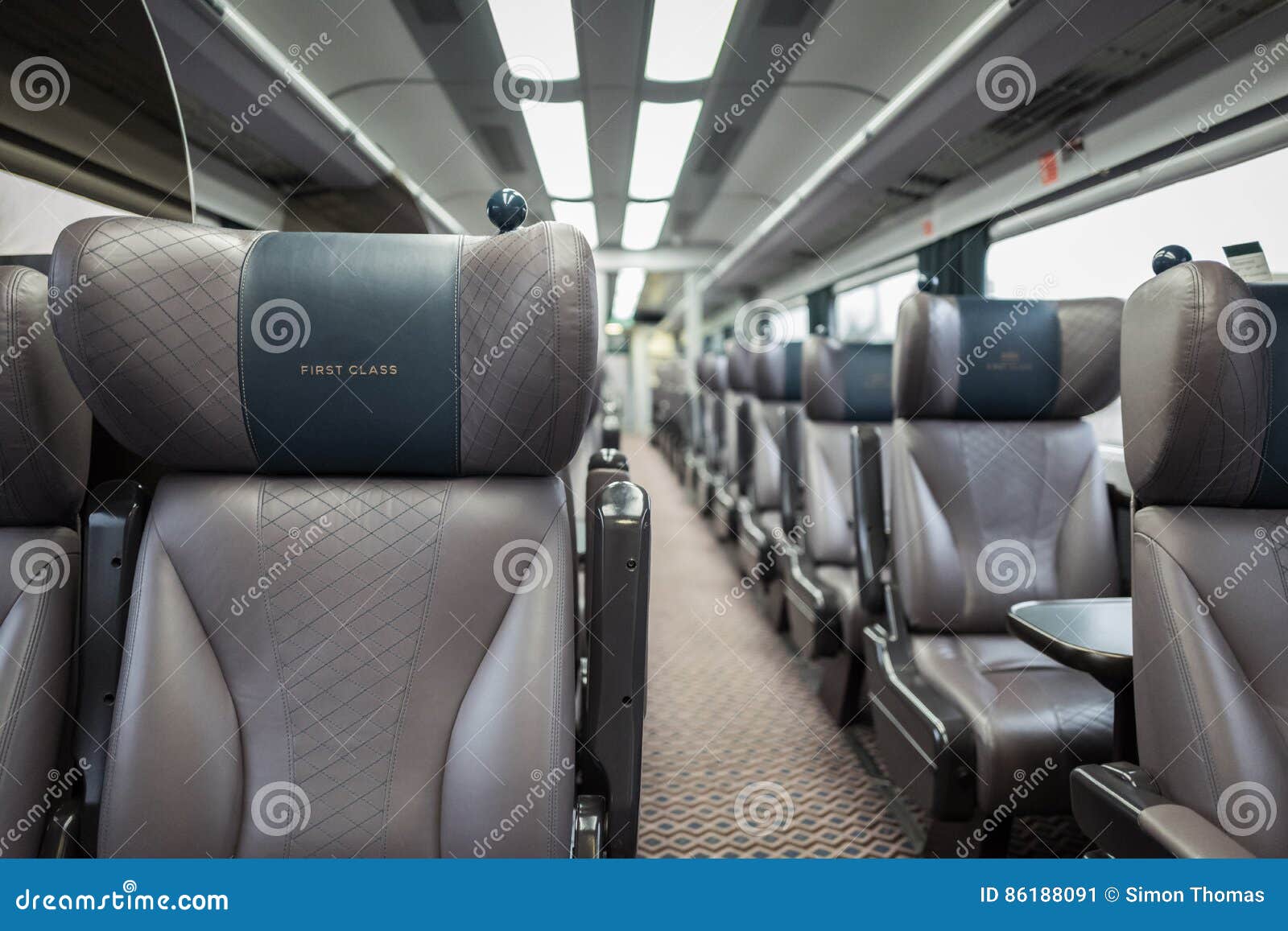 First Class Train Carriage stock image. Image of class - 86188091
