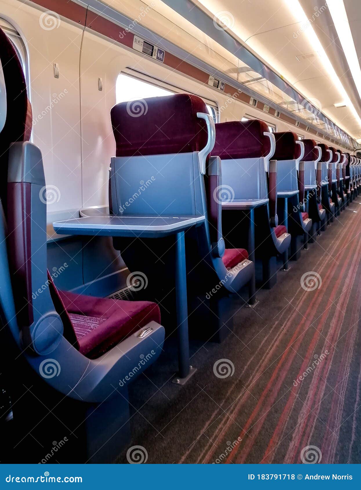 First Class Train Seating stock photo. Image of united - 183791718