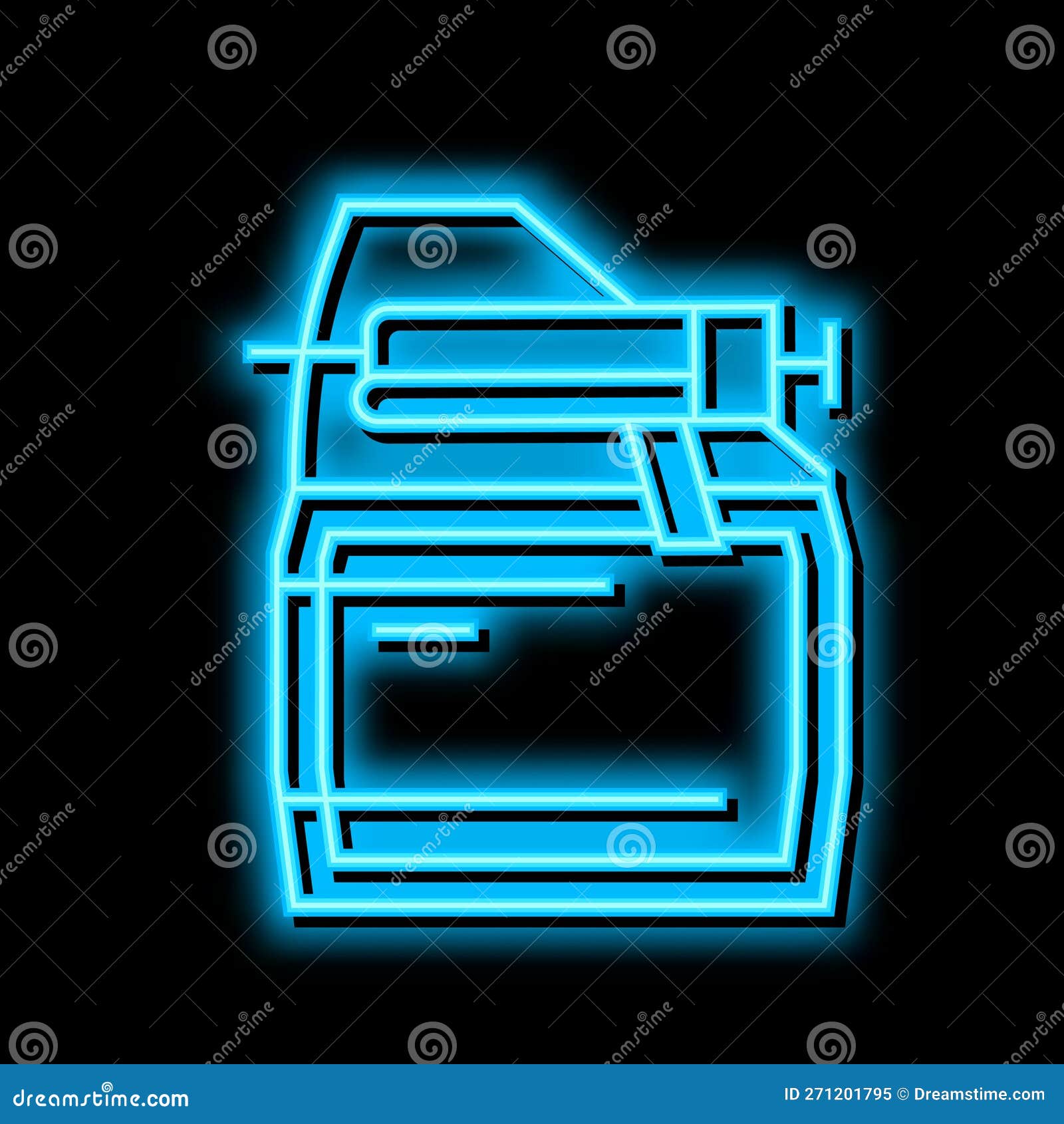 First Coat Primer Neon Glow Icon Illustration Stock Vector ...
