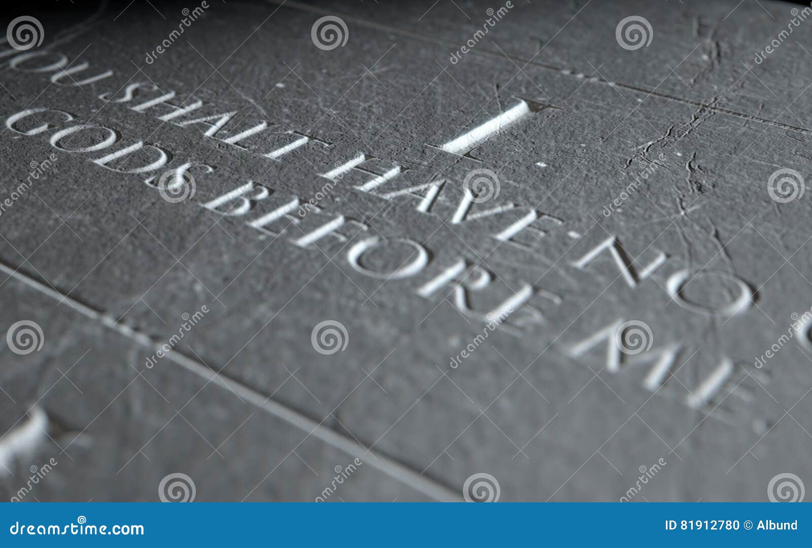 The First Commandment stock illustration. Illustration of christianity ...