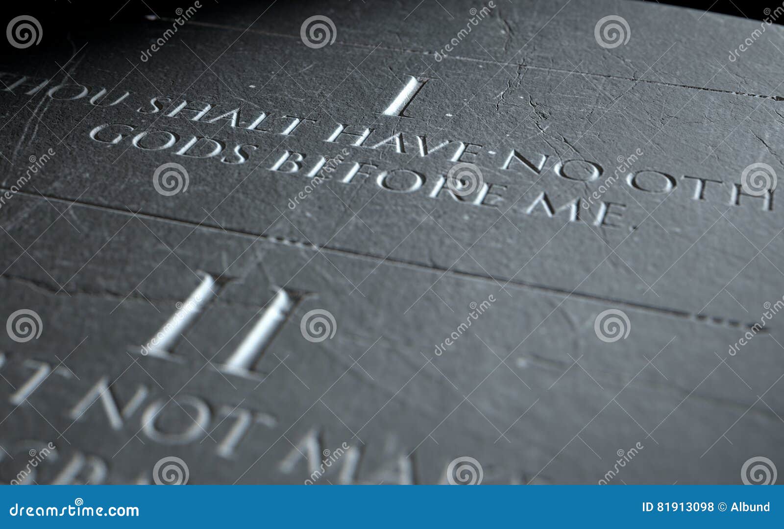 The First Commandment stock illustration. Illustration of instructions ...