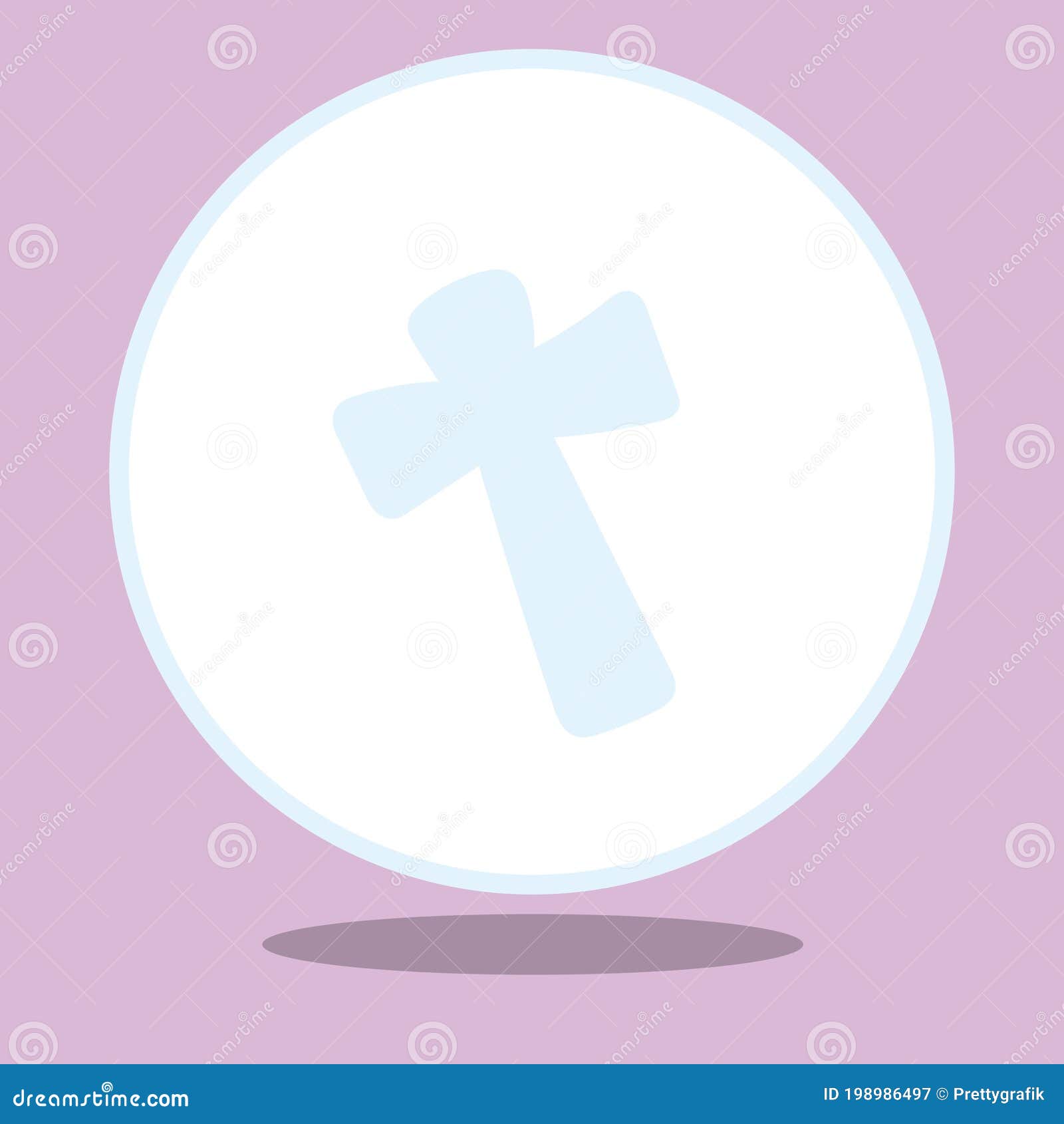 First Communication White Cross 06 Stock Vector - Illustration of ...
