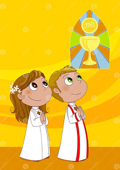 First communion stock illustration. Illustration of christianity - 14150740