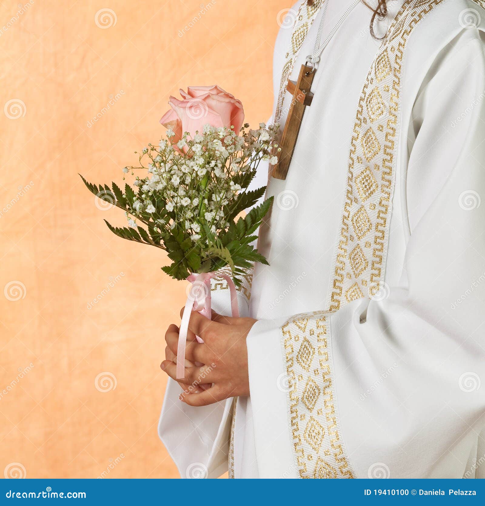 First Communion stock photo. Image of holy, ribbon, habit - 19410100