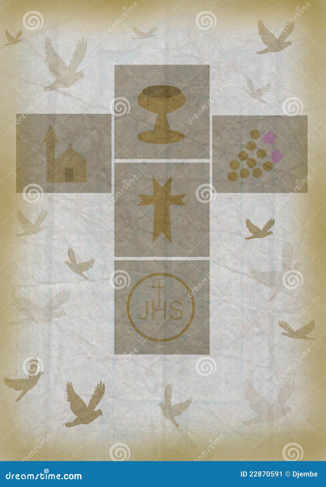 Sun Crosses Communion Wafer Stock Photography | CartoonDealer.com #91188290