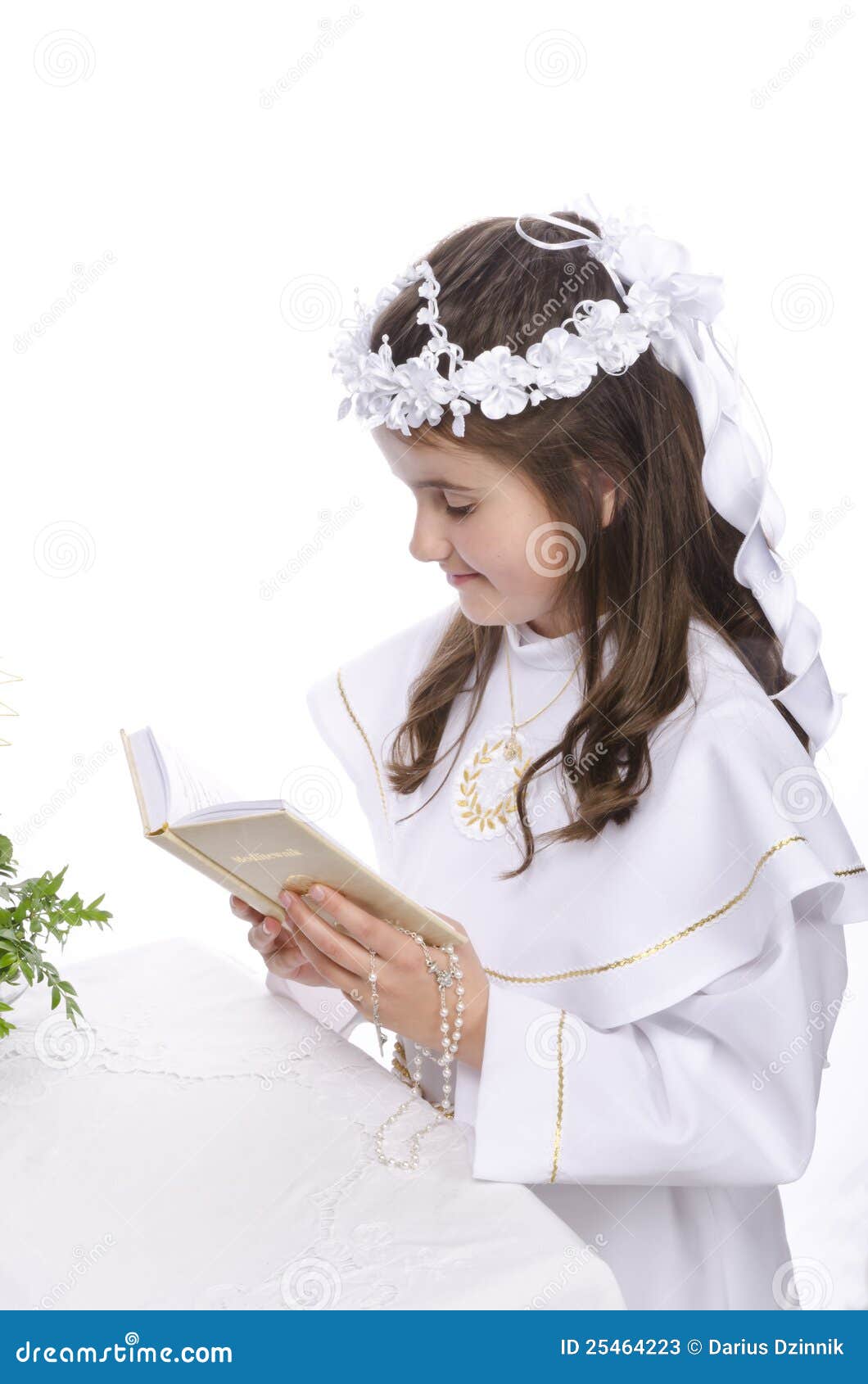 First Communion stock image. Image of flowers, christian - 25464223