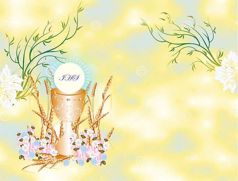 First communion stock illustration. Illustration of anniversary - 30471069