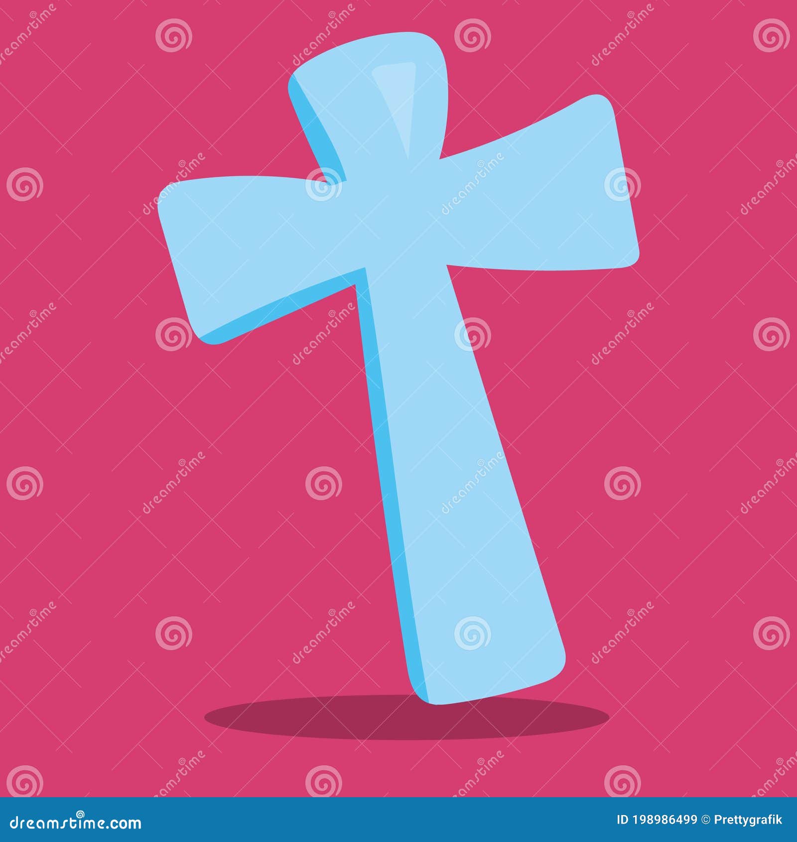 First Communion Blue Cross 09 Stock Vector - Illustration of communion ...