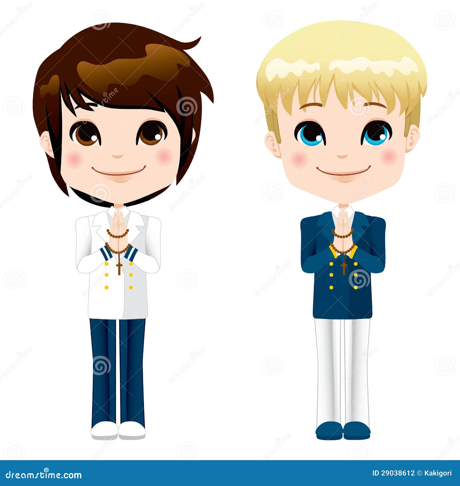 First Communion Boys stock vector. Illustration of christian - 29038612