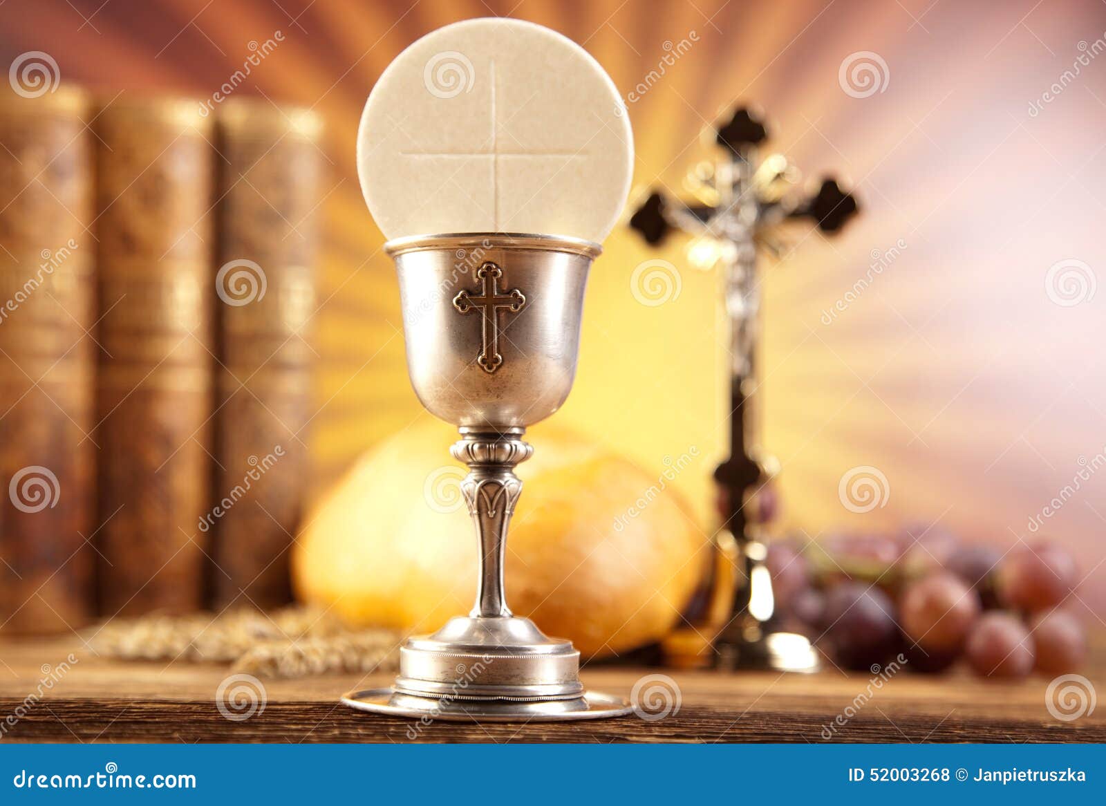 First Communion, Bright Background, Saturated Concept Stock Photo ...