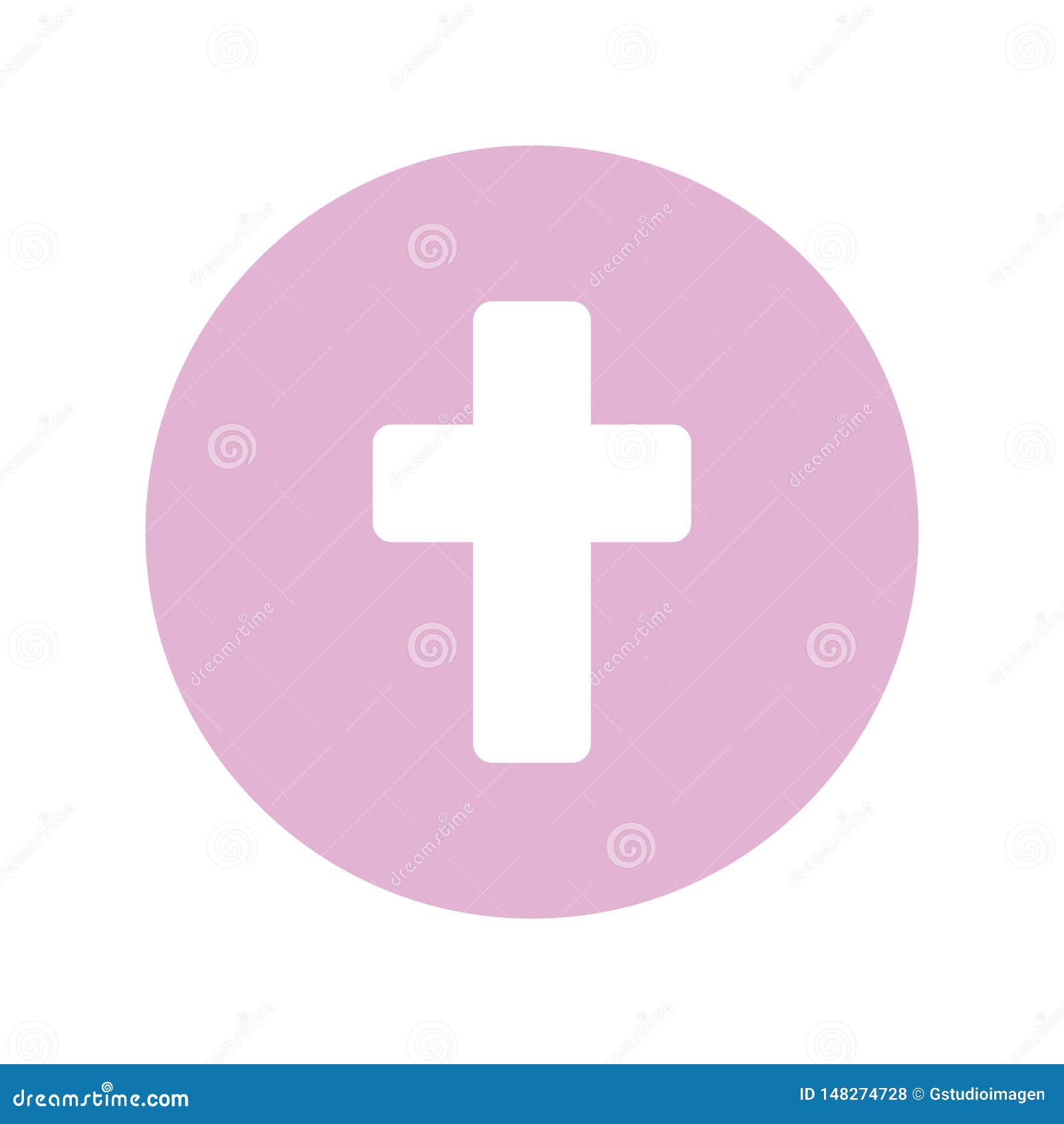 First communion cross icon stock illustration. Illustration of holy ...