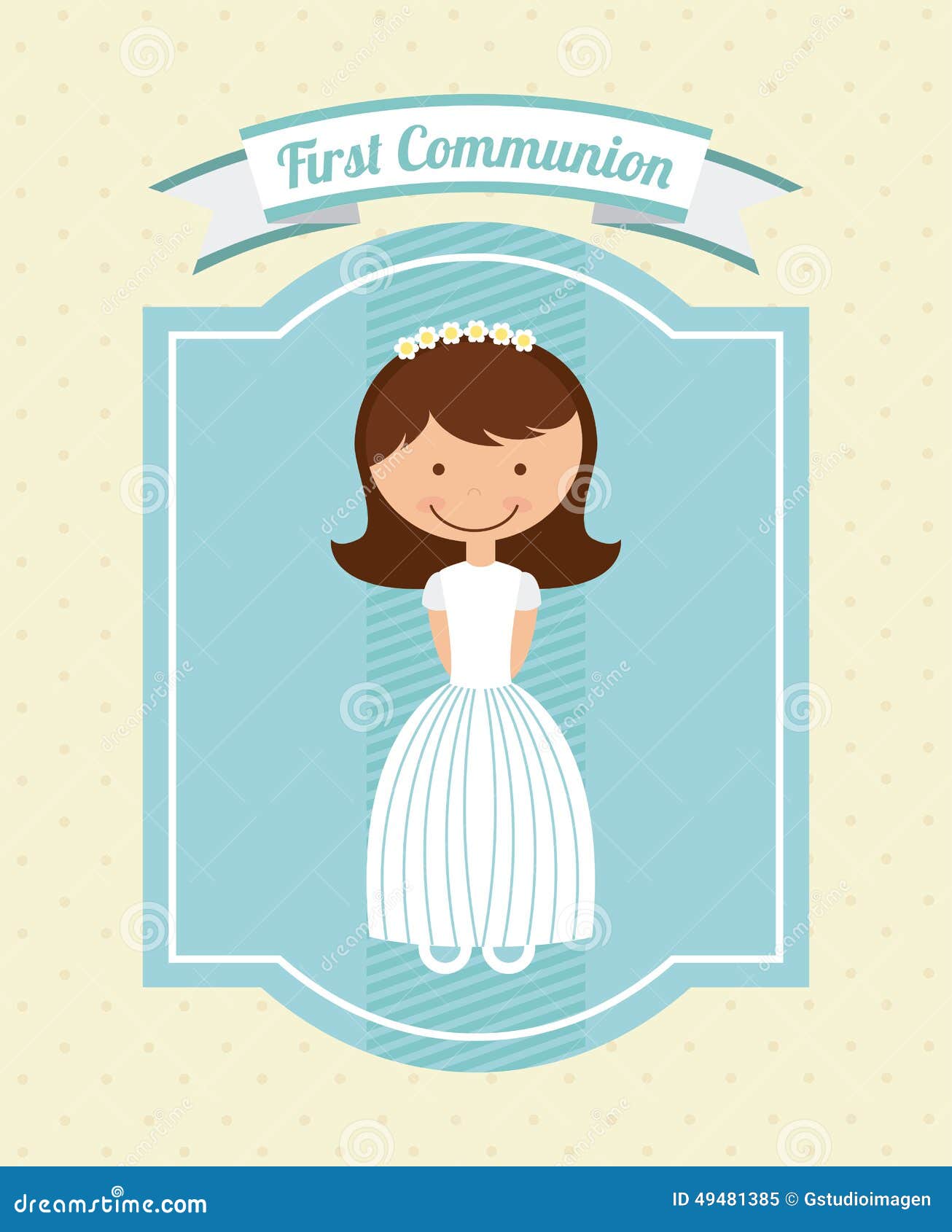 First communion stock illustration. Illustration of sacraments - 49481385