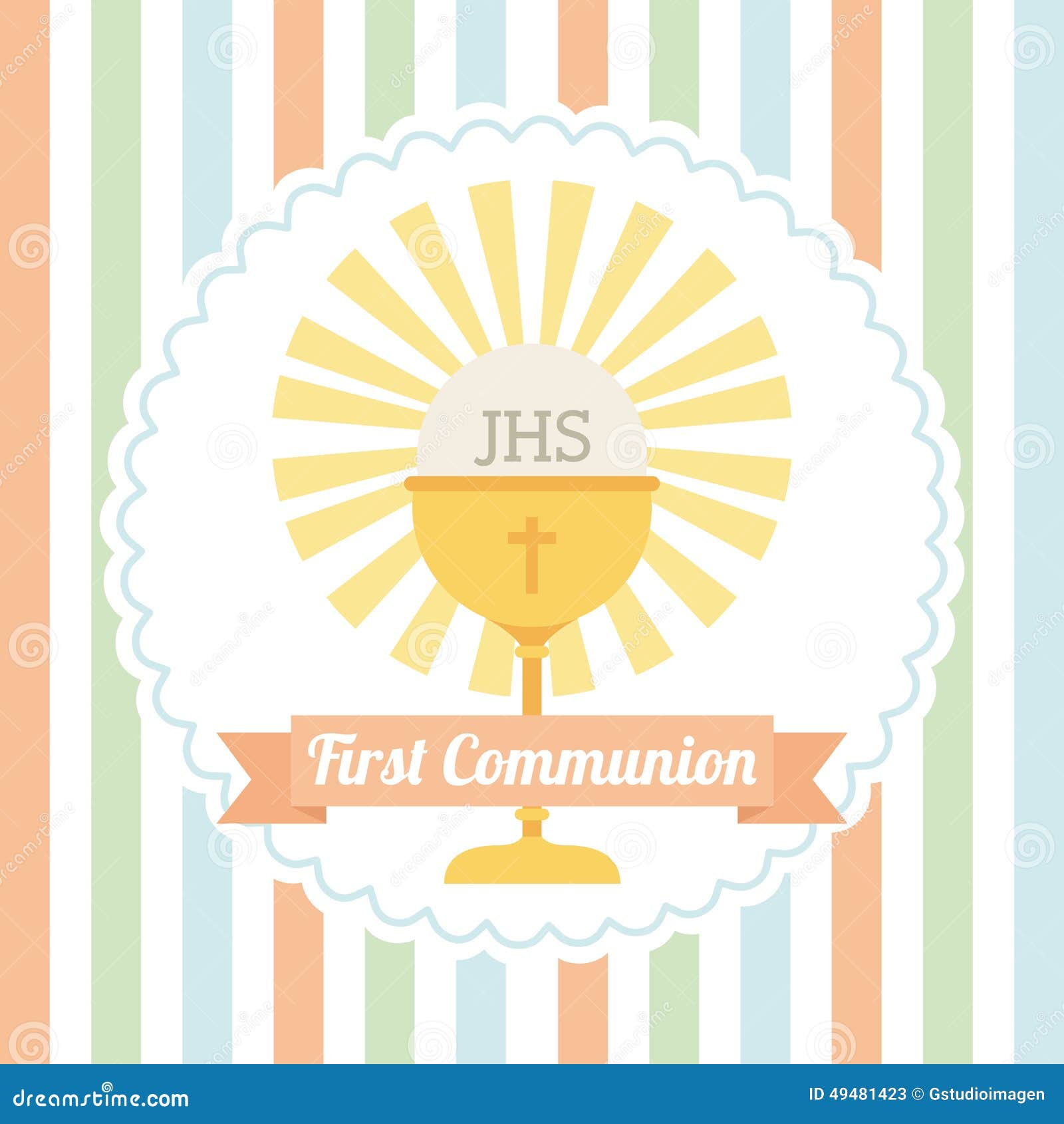 First communion stock illustration. Illustration of catholic - 49481423