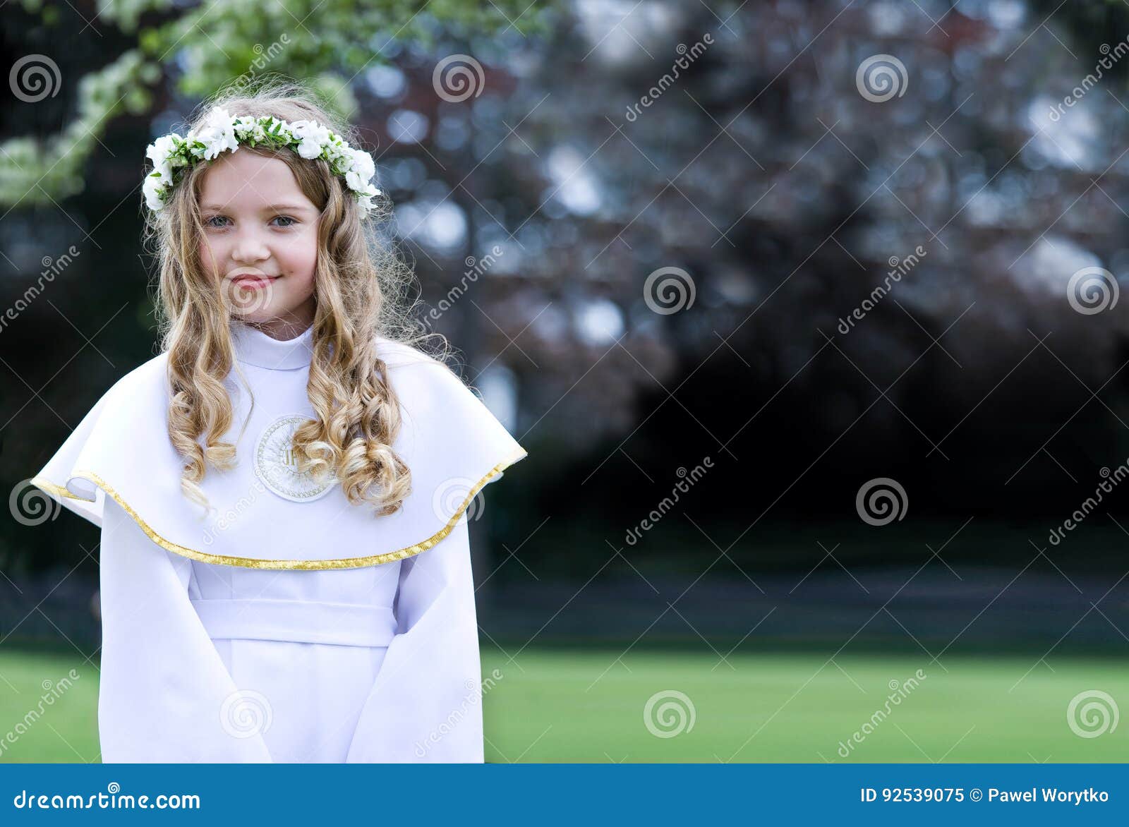 First Communion - portrait stock image. Image of model - 92539075