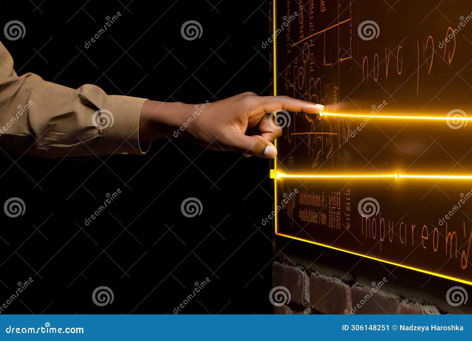 First Contact, with Hand Touching Spinning Vortex of Light Particles ...