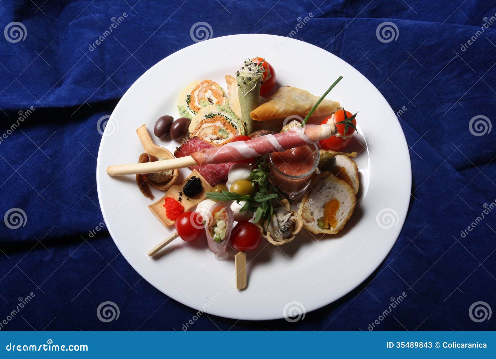 First course stock image. Image of plate, olive, fish - 35489843