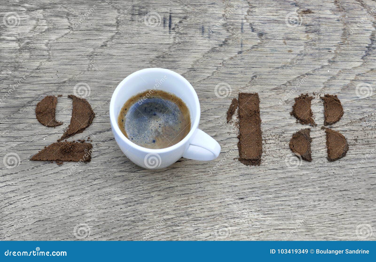First Cup of Coffee in 2018 Stock Image - Image of breakfast, number ...
