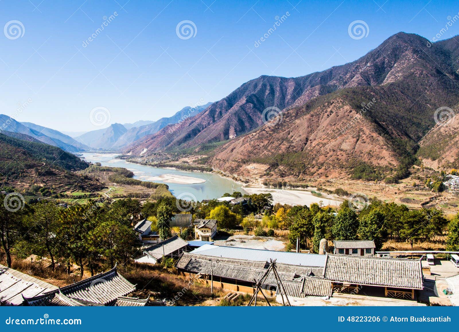 First curve yangtze river stock photo. Image of china - 48223206