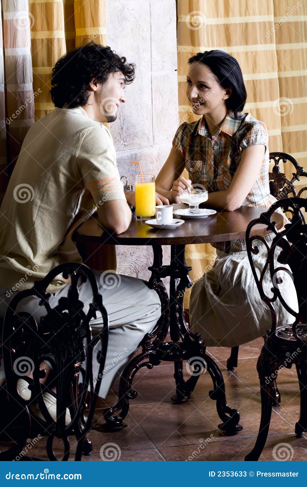 The first date stock image. Image of looking, beautiful - 2353633