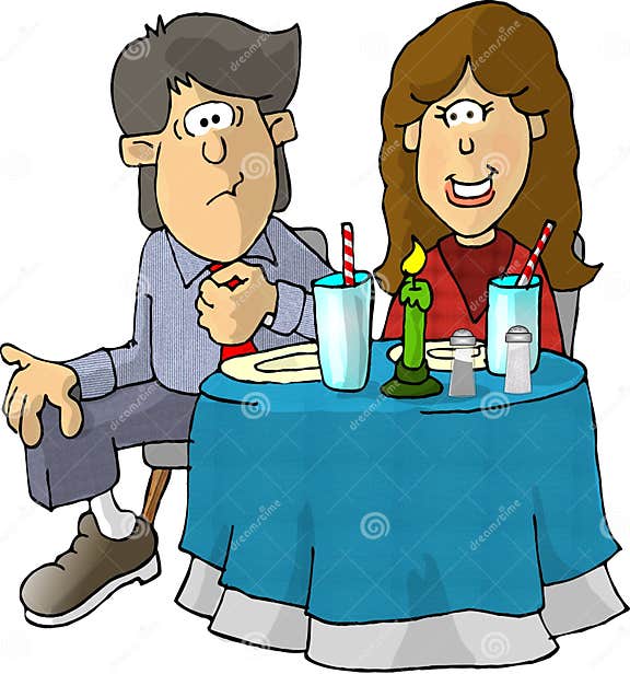 First Date stock illustration. Illustration of dating, dine - 53493