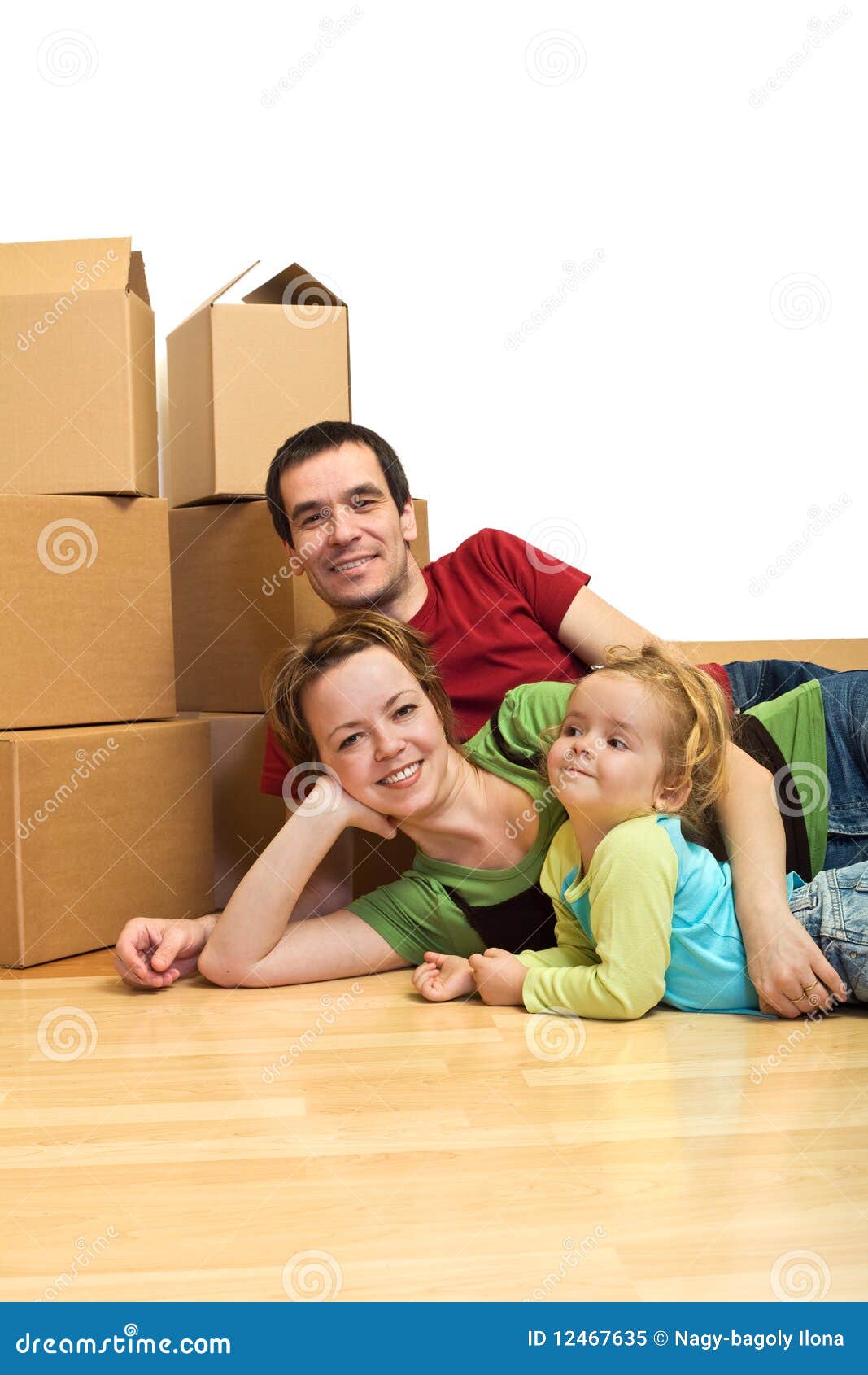 The First Day in Our New Home Stock Image - Image of cardboard, adult ...