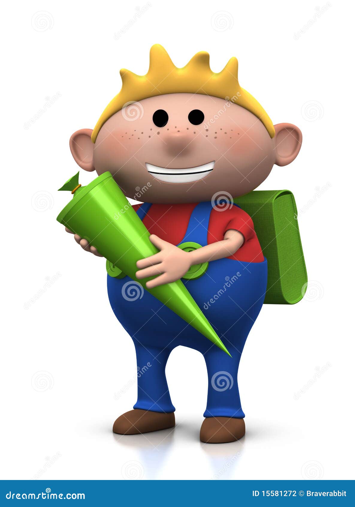 First day of school - boy stock illustration. Illustration of conical ...