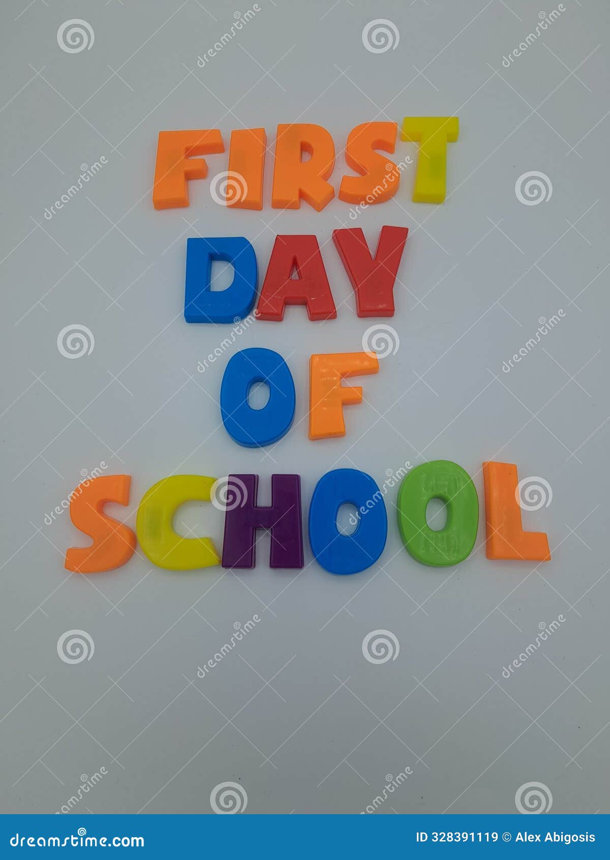 First Day of School Message Stock Image - Image of yellow, signage ...