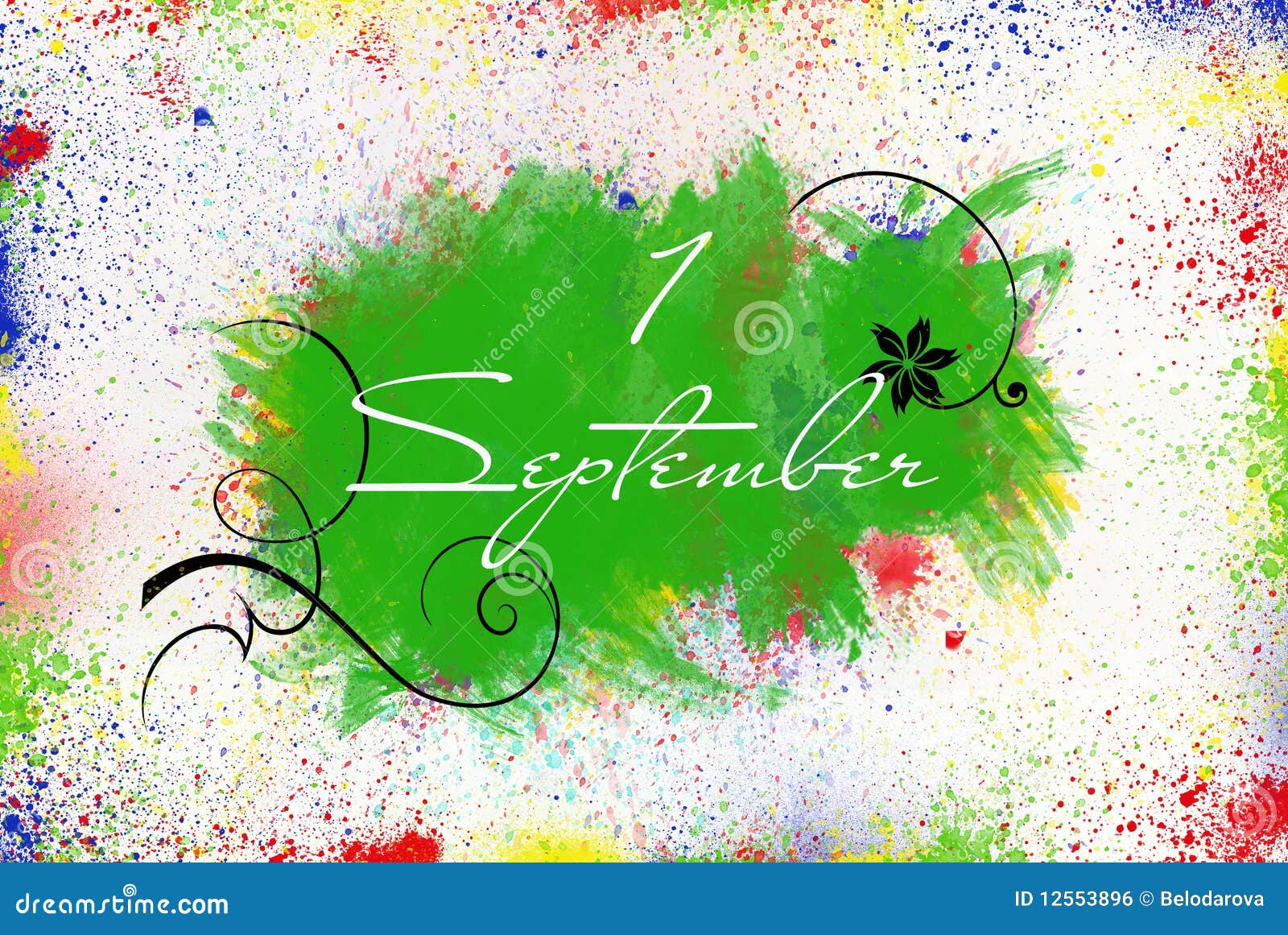First day of september stock illustration. Illustration of desktop ...