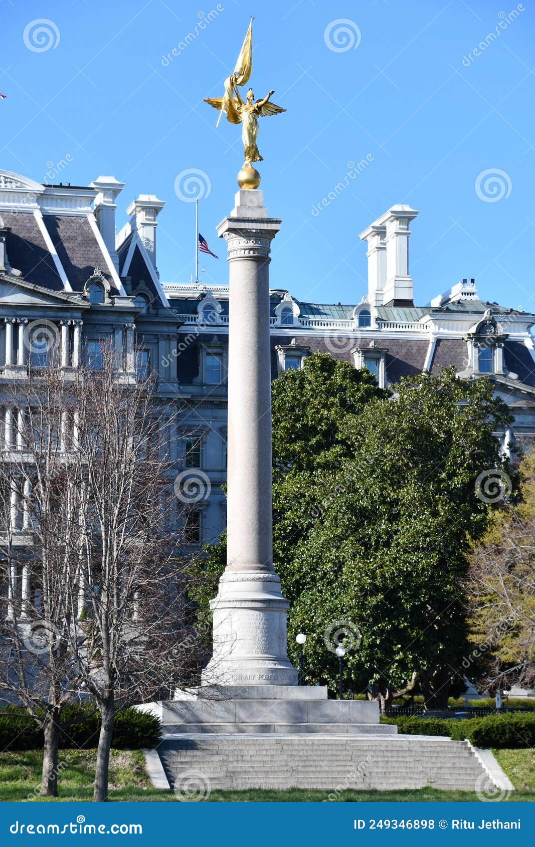 First Division Monument at Eisenhower Executive Office Building in ...